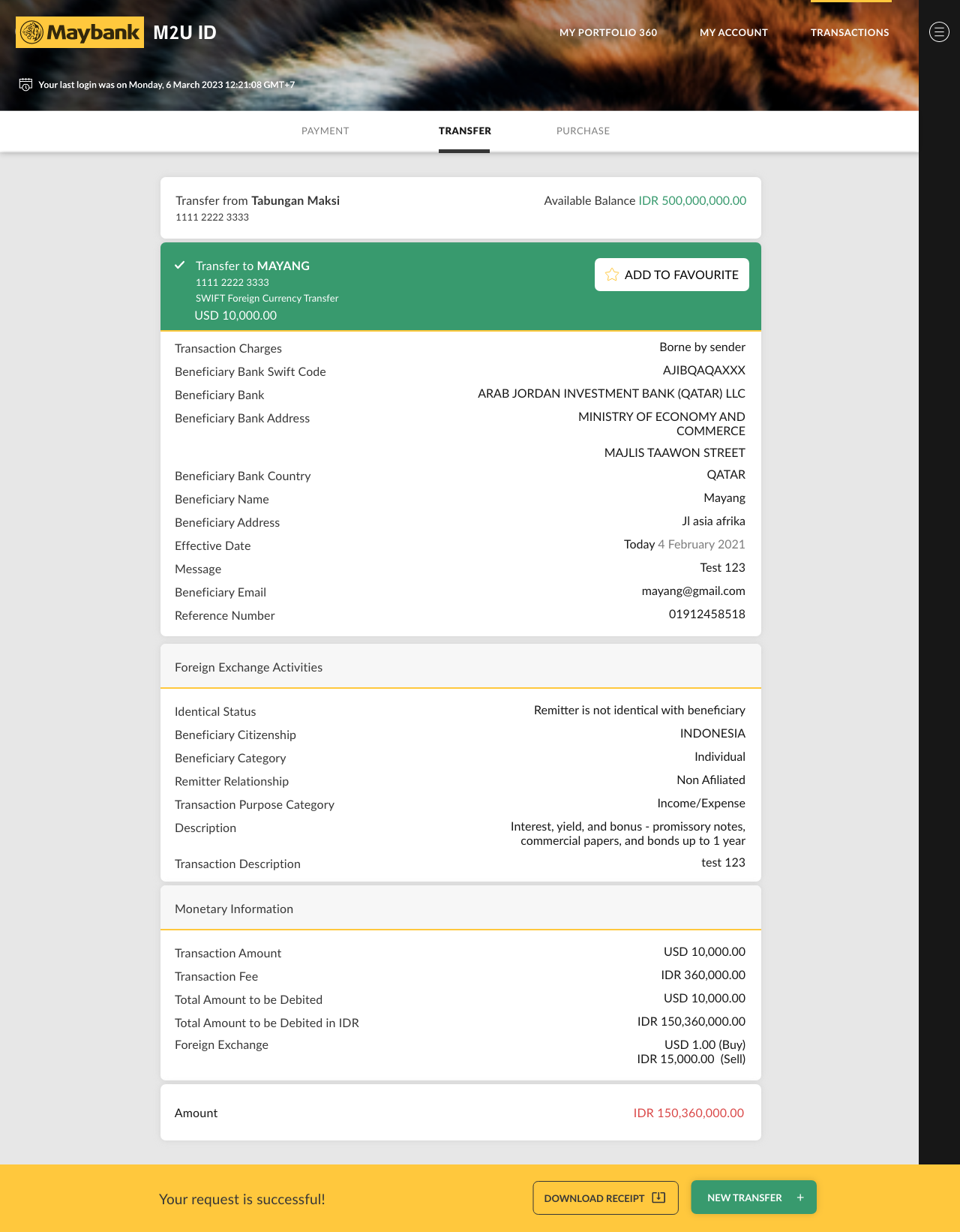 How to make a SWIFT Foreign Currency Transfer